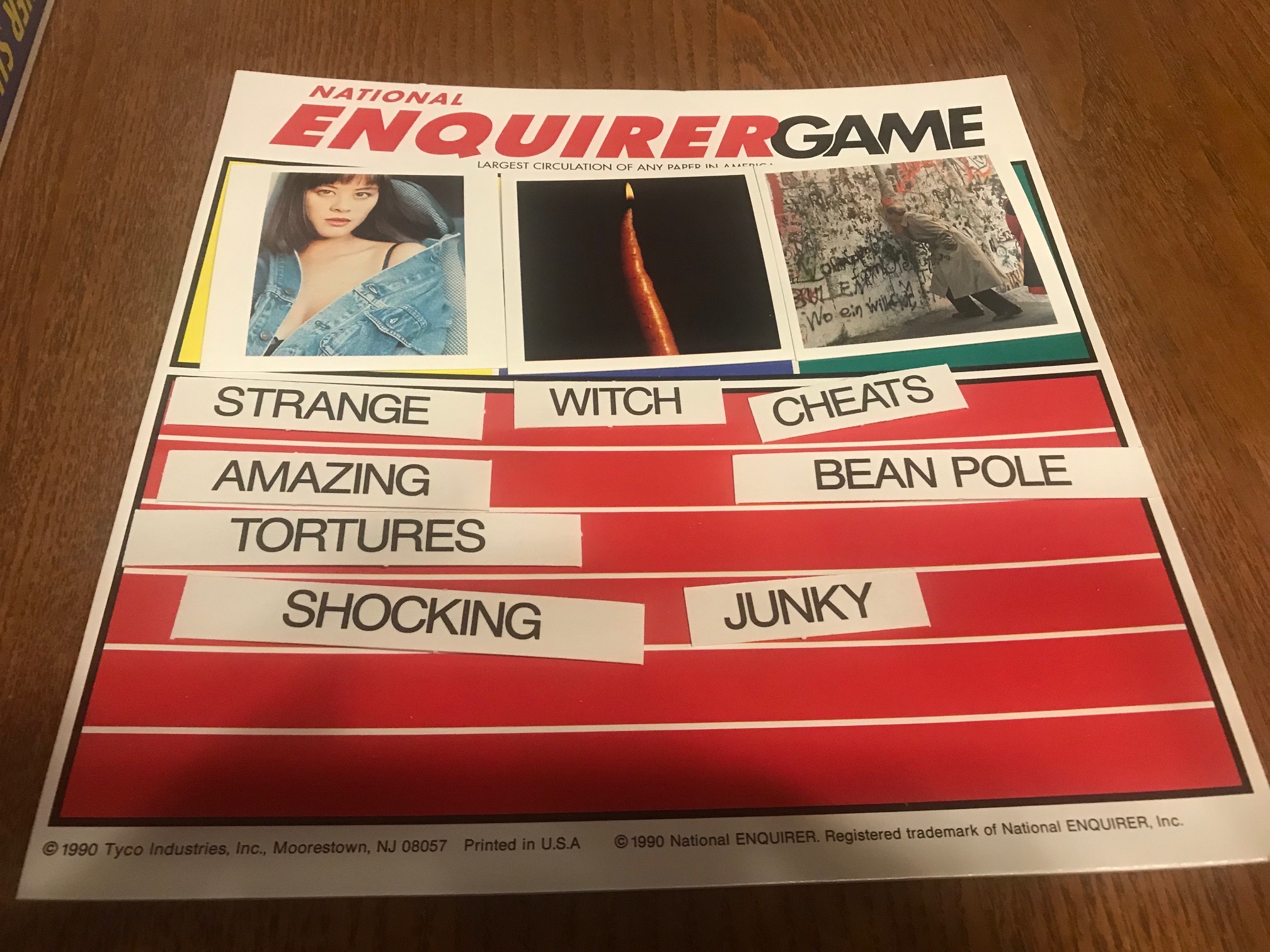 Review: National Enquirer Game | Idle Remorse